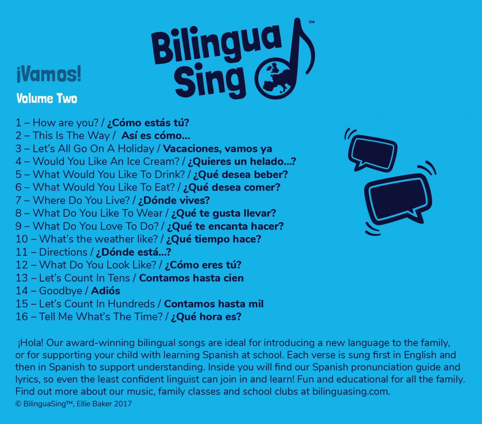 BilinguaSing | Spanish Songs for Children | 6 Album Full Collection ...