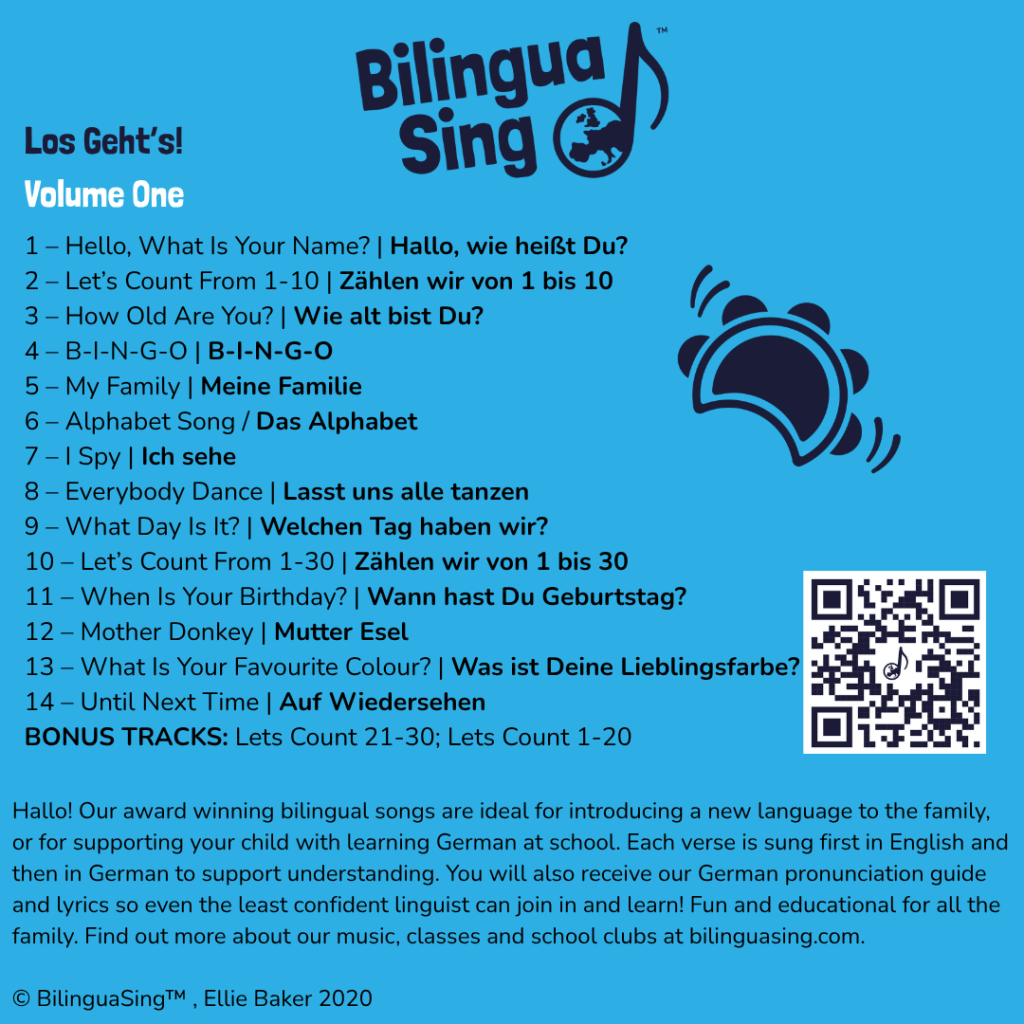 BilinguaSing | German for kids songs | Learn German age 4-11